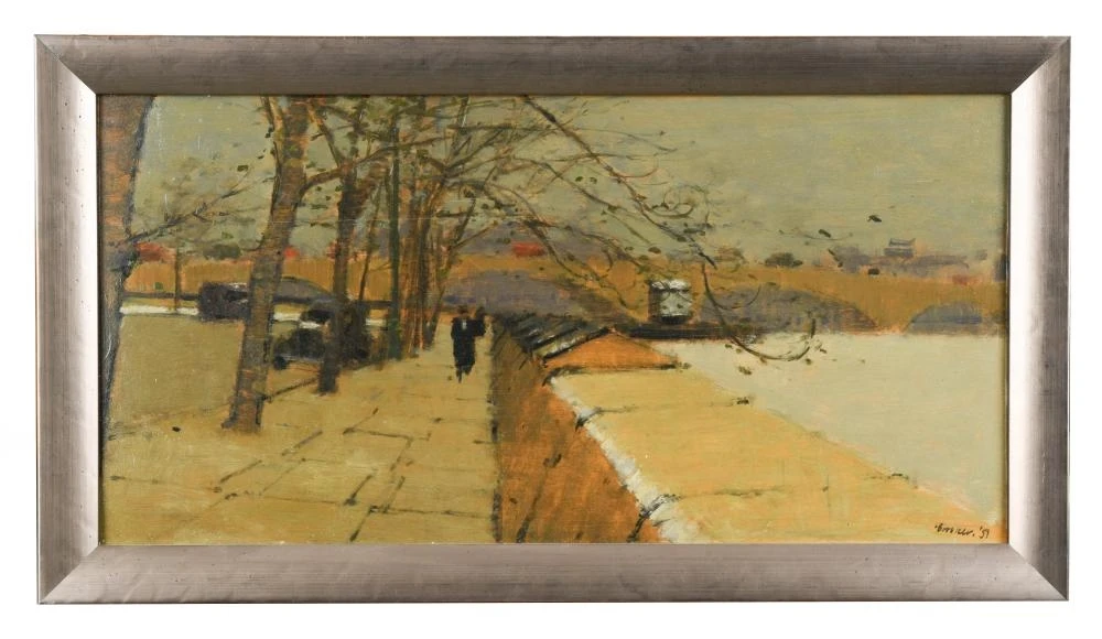 William Brooker | Millbank in Winter (1951) | MutualArt