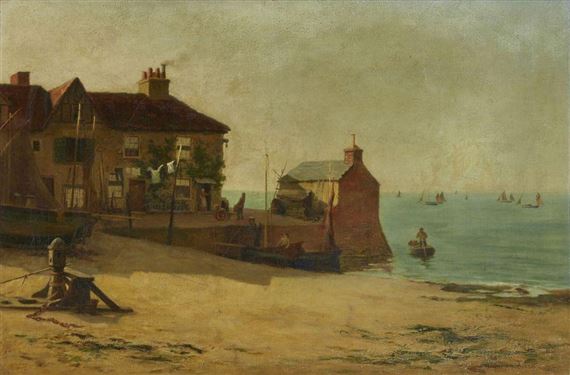 William Graham Buxton | The Dawn of the Day on the Essex Coast (1890 ...