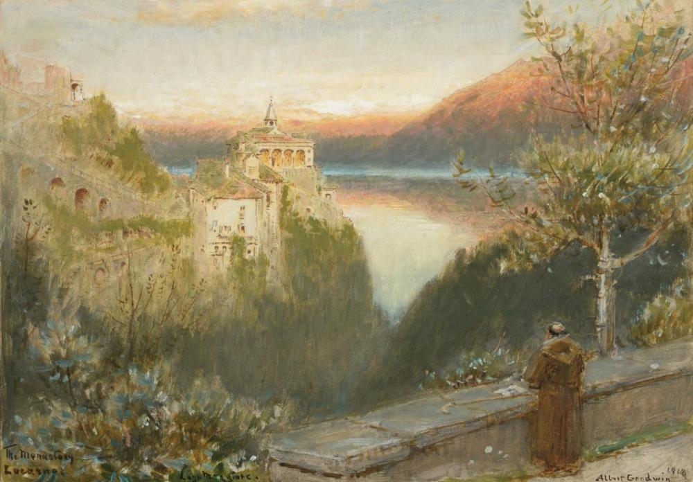 Albert Goodwin | The rain from heaven, All Souls, Oxford (1922) | MutualArt