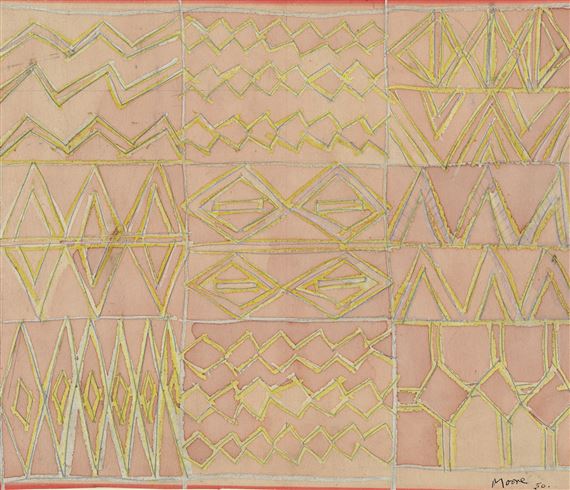 Henry Moore | Design for Textile | MutualArt