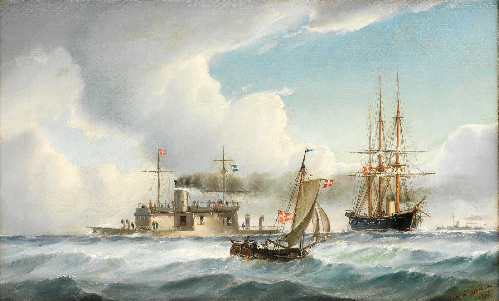 Ioannis‏ Altamouras | Junction in choppy seas | MutualArt