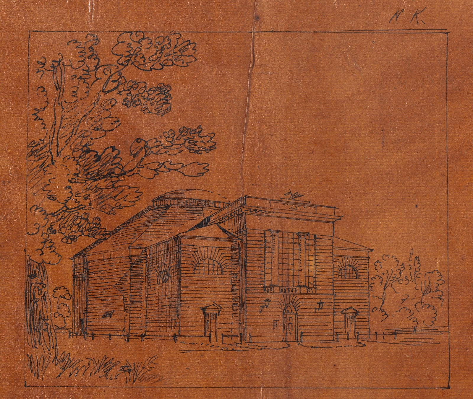 Norbert Bittner | A stage design with the entrance gate of a castle ...