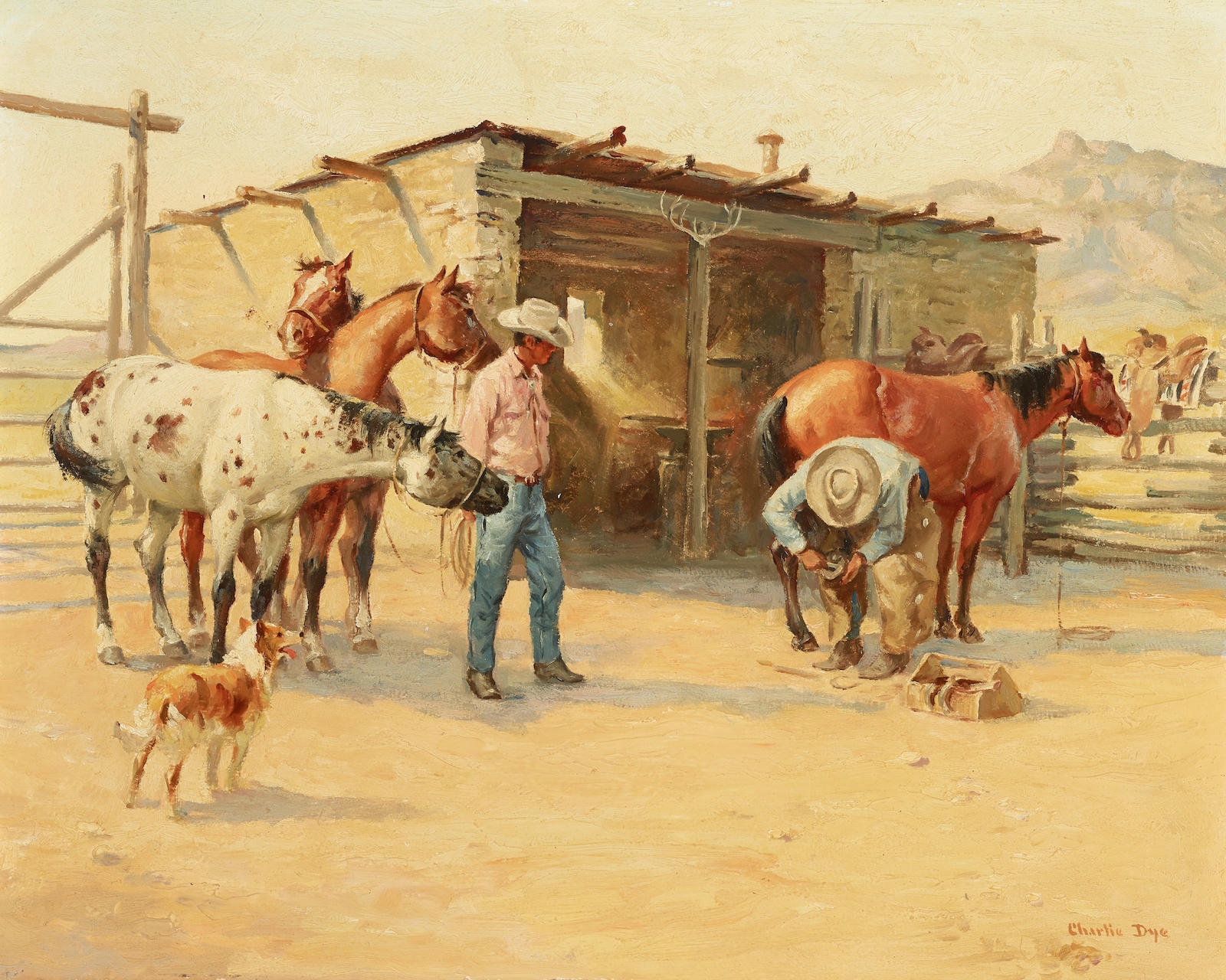 Charlie Dye | Shoeing the String | MutualArt