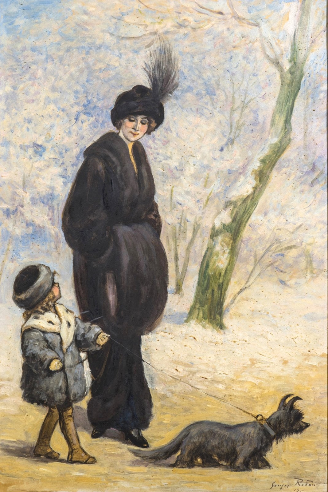 Georges Redon | Dans le parc (Circa 1914) | MutualArt