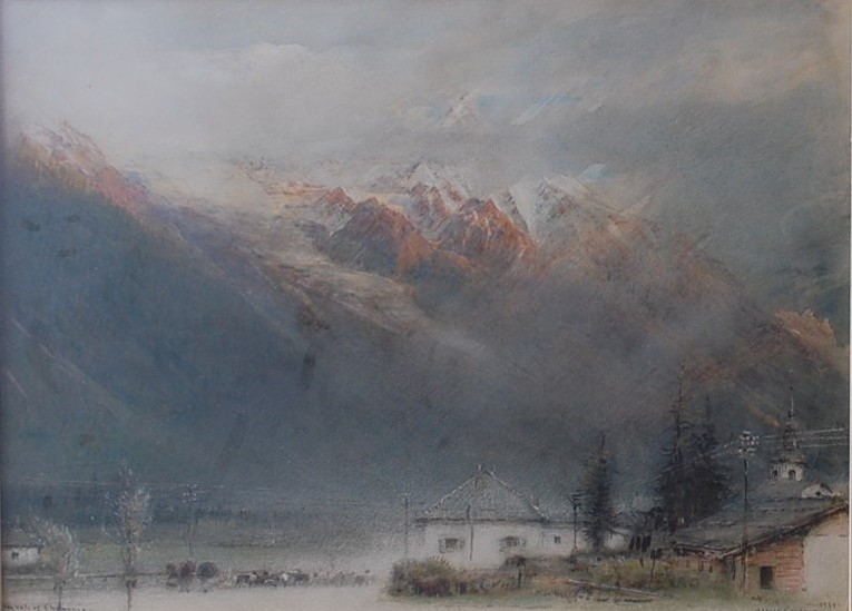 Albert Goodwin | The rain from heaven, All Souls, Oxford (1922) | MutualArt