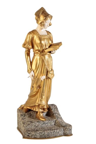 D. Watrin | A gilt bronze and ivory sculpture | MutualArt
