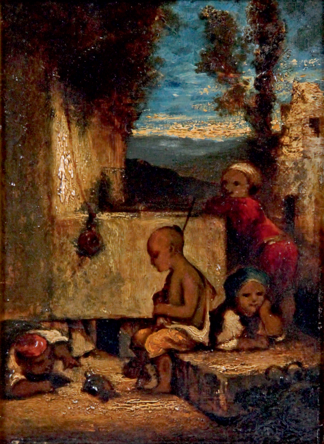 Alexandre-Gabriel Decamps | Oriental Family by the Riverside | MutualArt