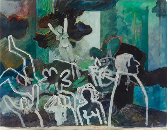 James Strombotne | Figures in white (1970) | MutualArt