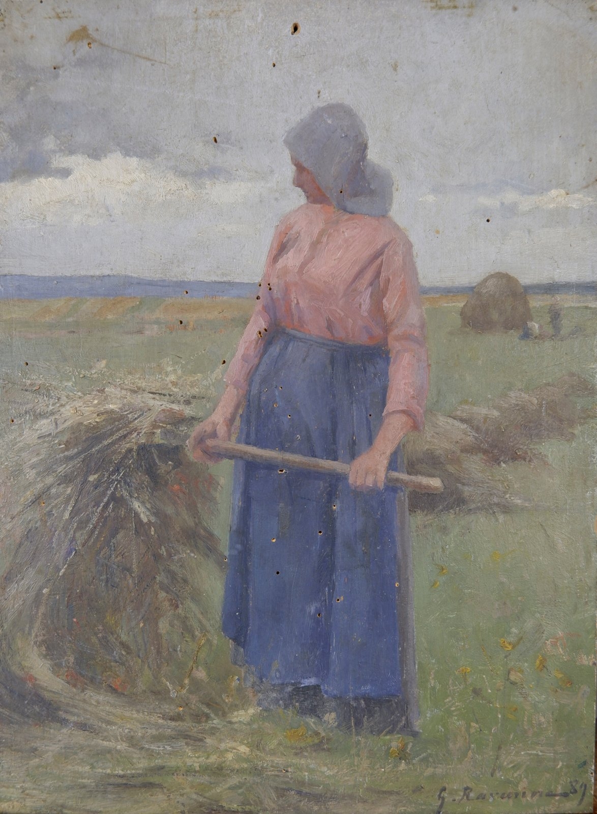 Léon Gustave Ravanne | Paysanne (1889) | MutualArt