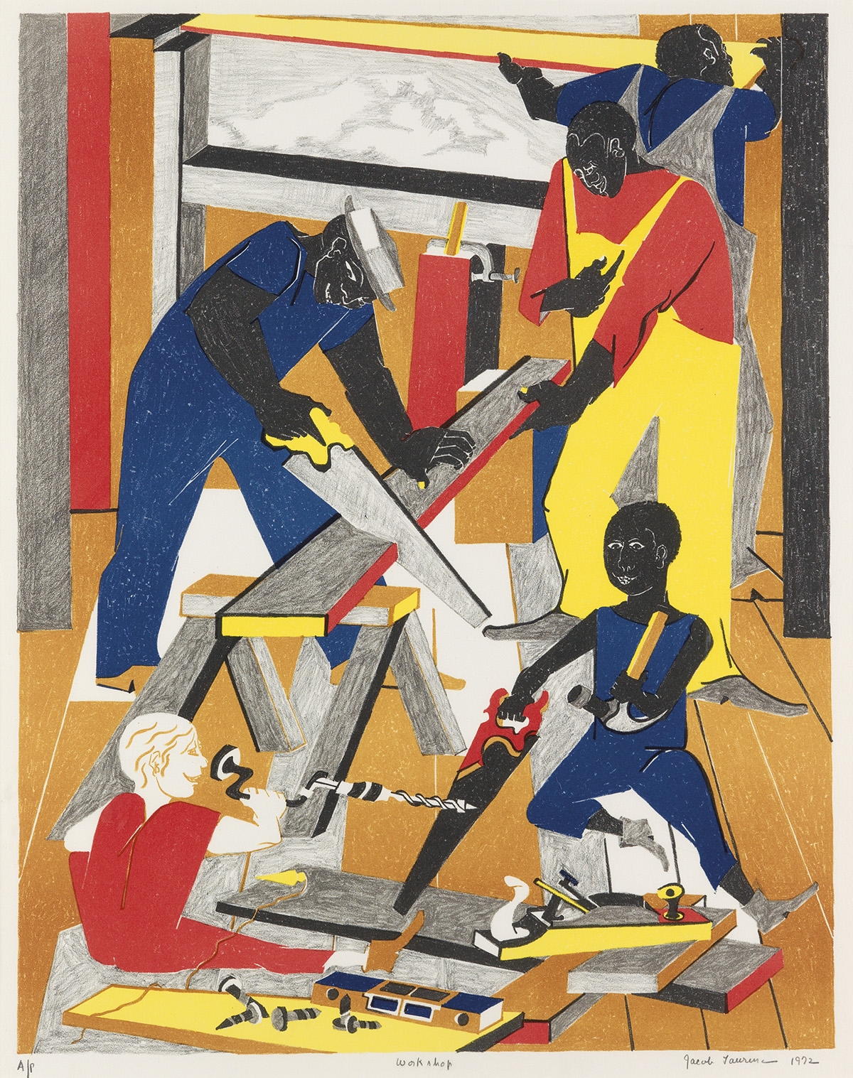 Jacob Lawrence | Artist in the Studio (1994) | MutualArt