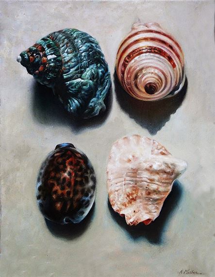 Keith Miller | Four Seashells | MutualArt