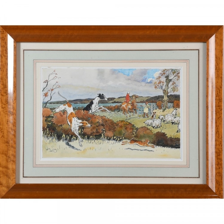 Harry Eliott | La chasse à courre au lièvre | MutualArt