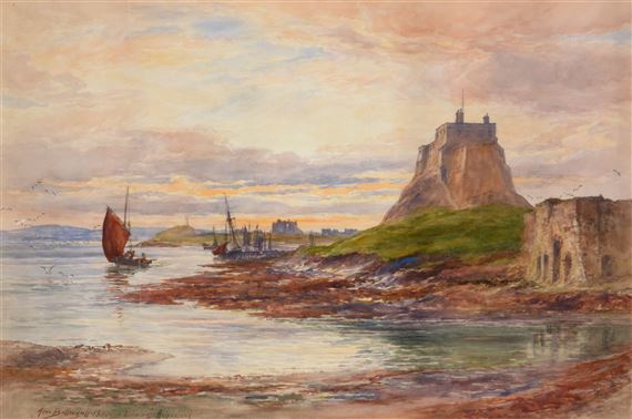Alexander Ballingall | Evening - Holy Island (1900) | MutualArt