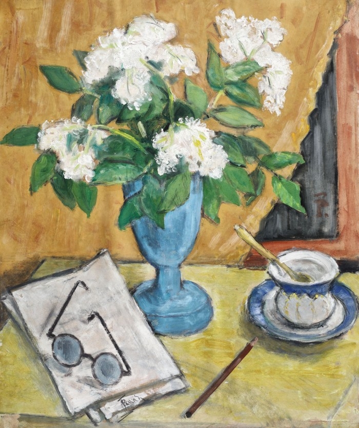 Theodor Pallady | Natură statică cu flori de soc și ceșcuță | MutualArt