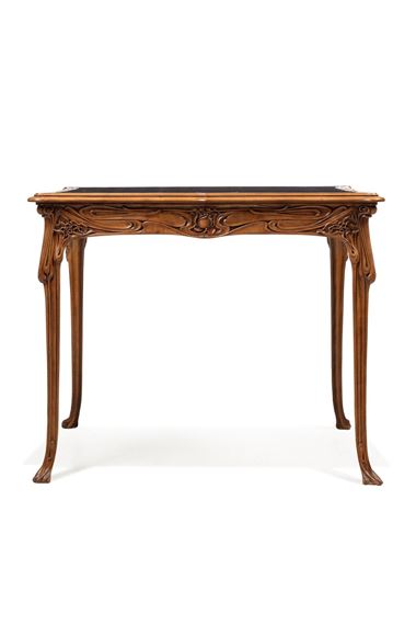 Edward Colonna | Exceptionnelle table en bois fruitier. Plateau ...