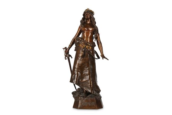 Auguste Moreau | A BRONZE FIGURE OF JUDITH | MutualArt