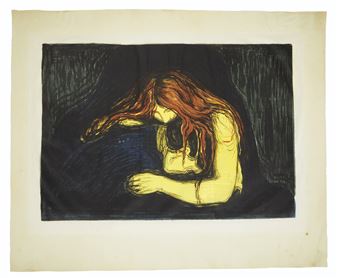 Munch Edvard | Vampyr II (Vampire II) (1895) | MutualArt