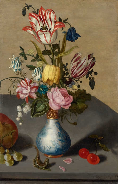 Ambrosius Bosschaert the Younger | Flowers in a blue and white ...
