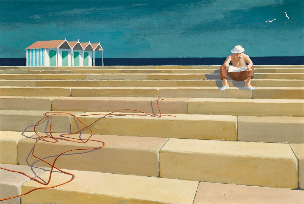 Jeffrey Smart | Approach to a City (1965) | MutualArt