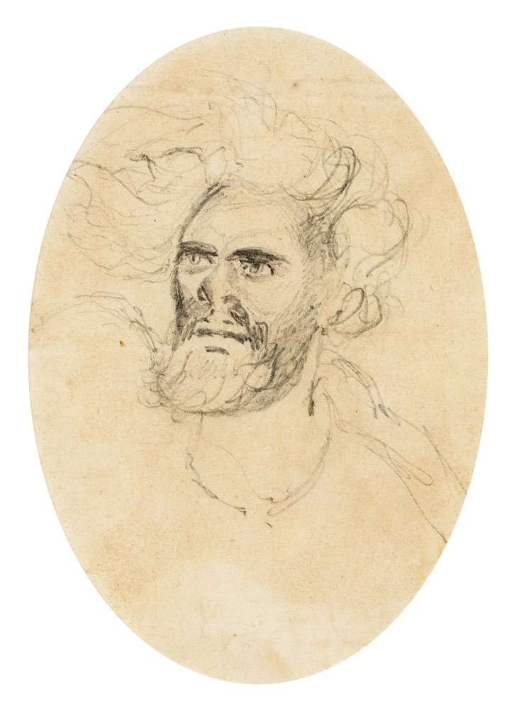 Thomas Balcombe | Portrait Study Of A Male (Aboriginal Hunting) (1850 ...