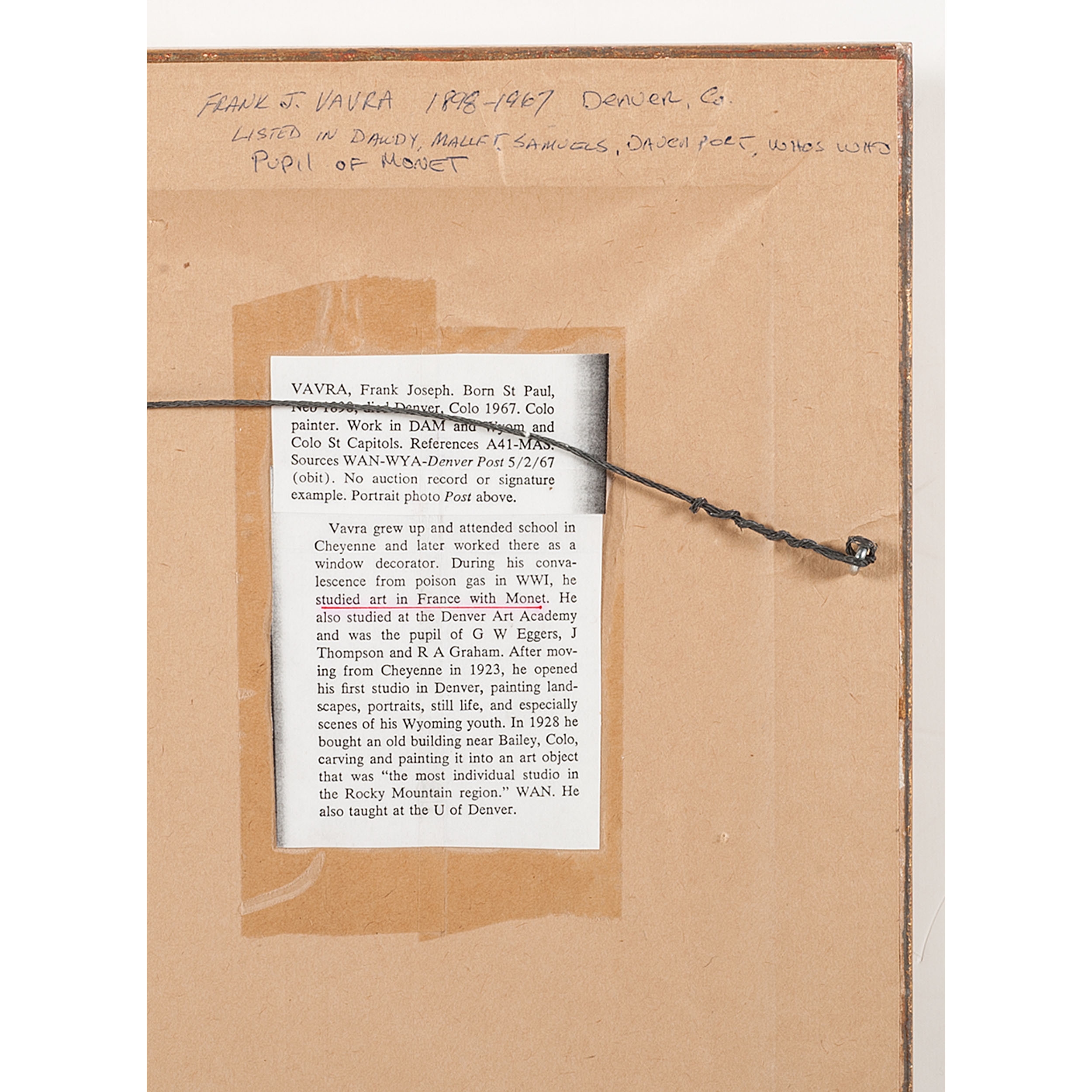 Frank Joseph Vavra | Untitled | MutualArt