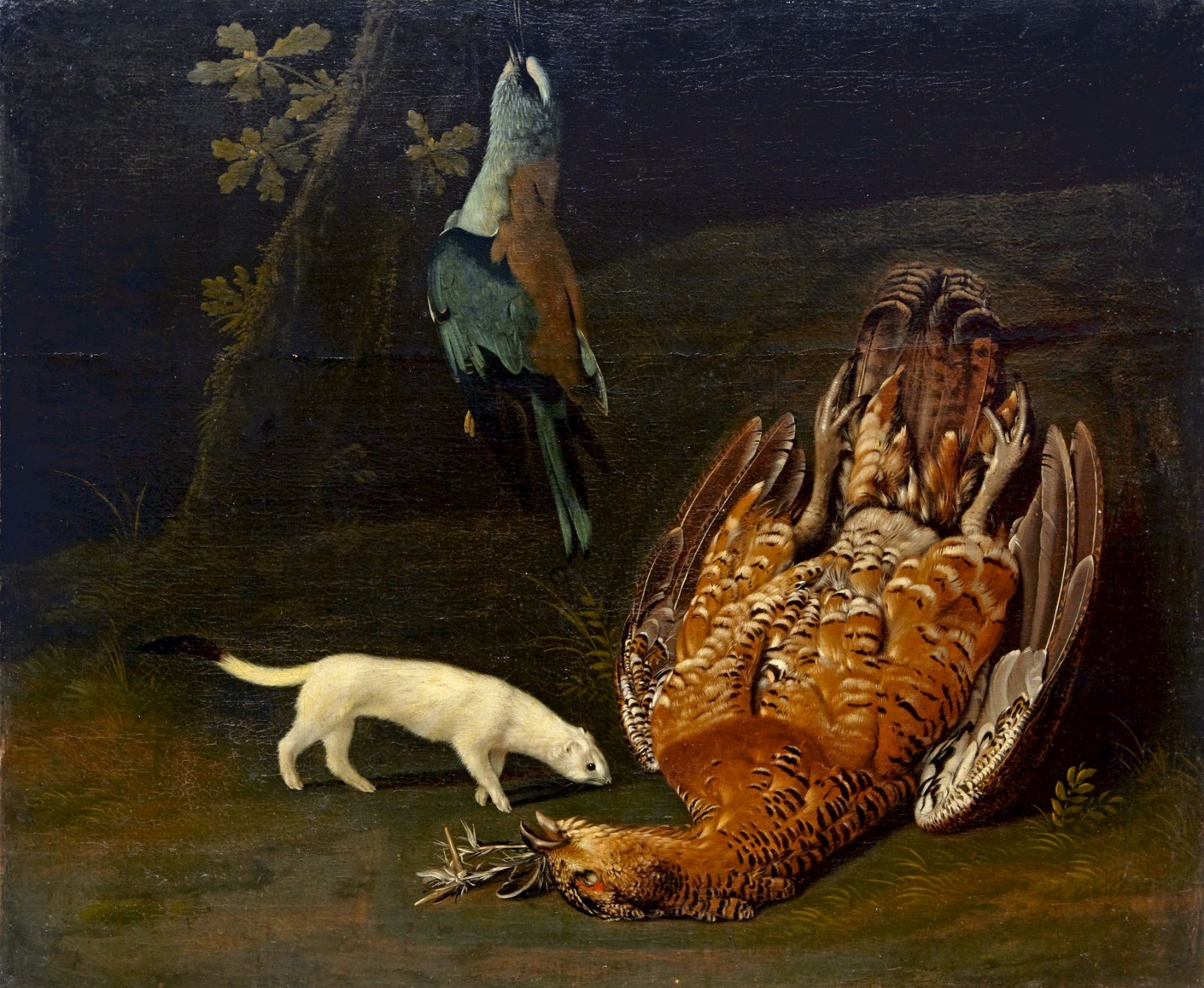 Jacob Samuel Beck | 2 Works: Chouette et Souris; Hermine et Outarde ...