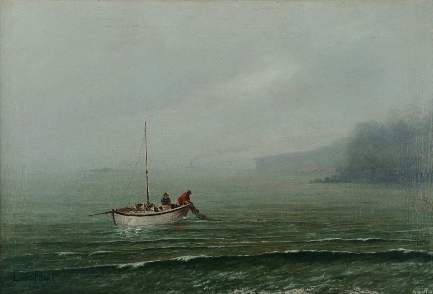 Louis Frank | Garfishing off Coogee, Sydney (1887) | MutualArt