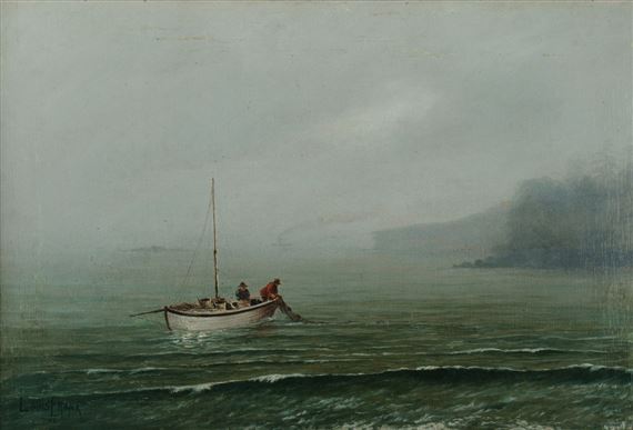 Louis Frank | Garfishing off Coogee, Sydney (1887) | MutualArt