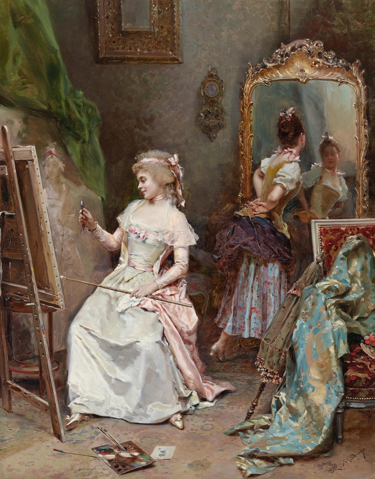 Raimundo de Madrazo y Garreta | The girl with the golden hair (1898 ...