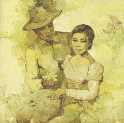 Crispin Villafuerte Lopez | Lovers (1971) | MutualArt