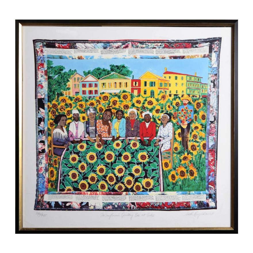 Faith Ringgold | The Sunflower Quilting Bee at Arles (1997) | MutualArt