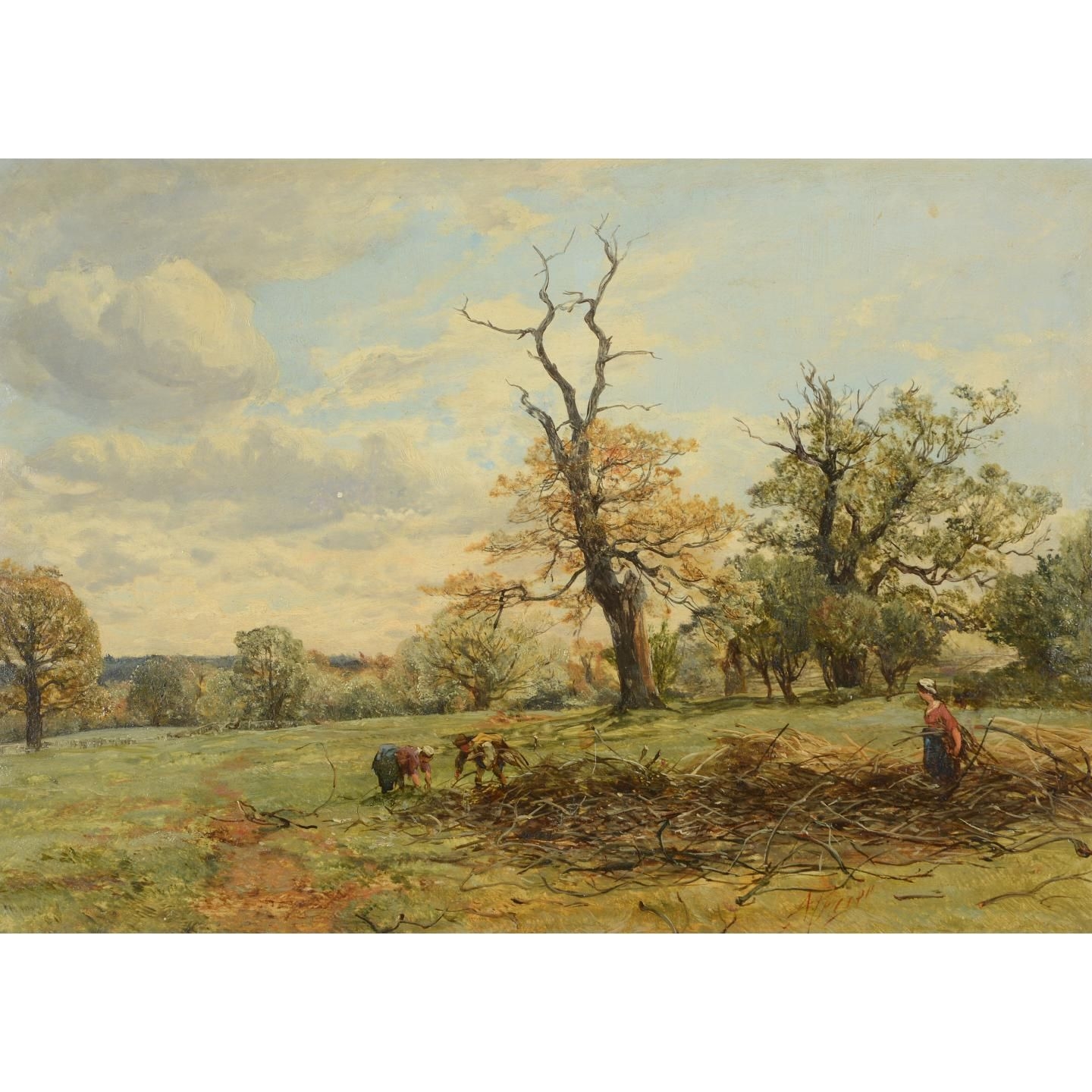 Alexander Fraser the younger | A croft interior | MutualArt