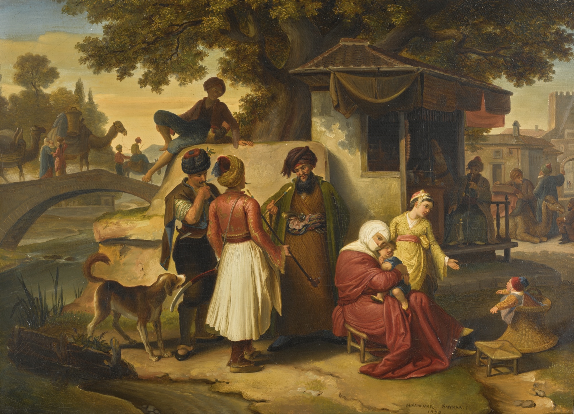 Johann Michael Wittmer | Outside the Gates of Smyrna (1833) | MutualArt