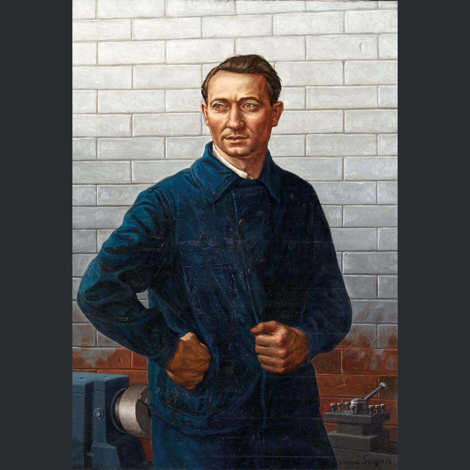 Gérard Singer | Le tourneur (1952) | MutualArt