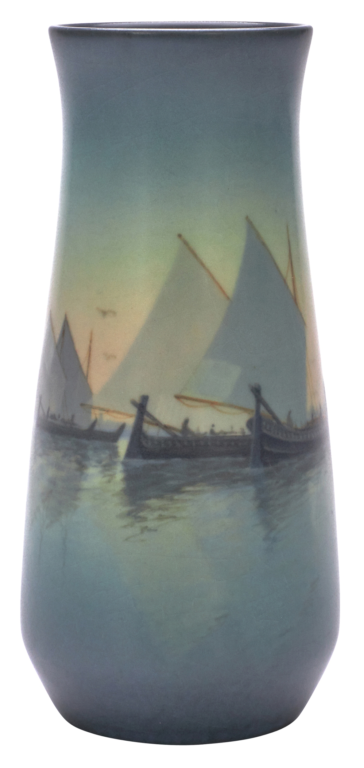 Charles Schmidt | Harbor Scenic vase (1905) | MutualArt
