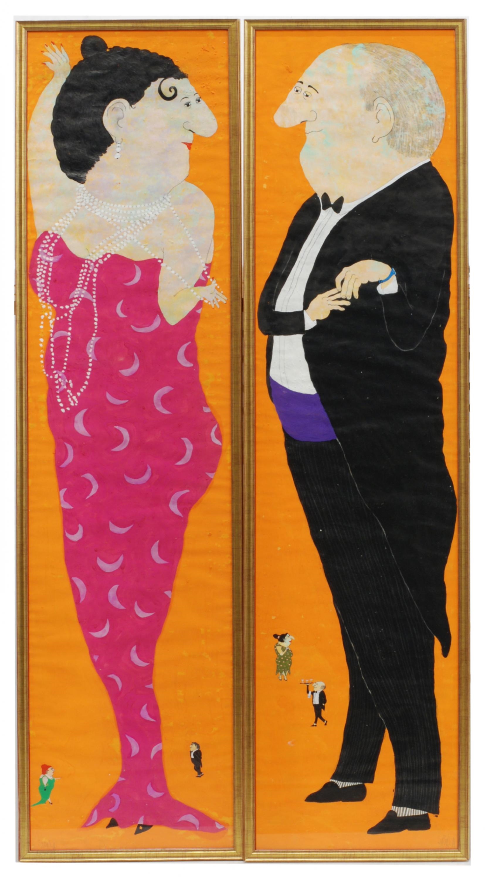 Elisabeth Sabala | Señora y señor de gala | MutualArt