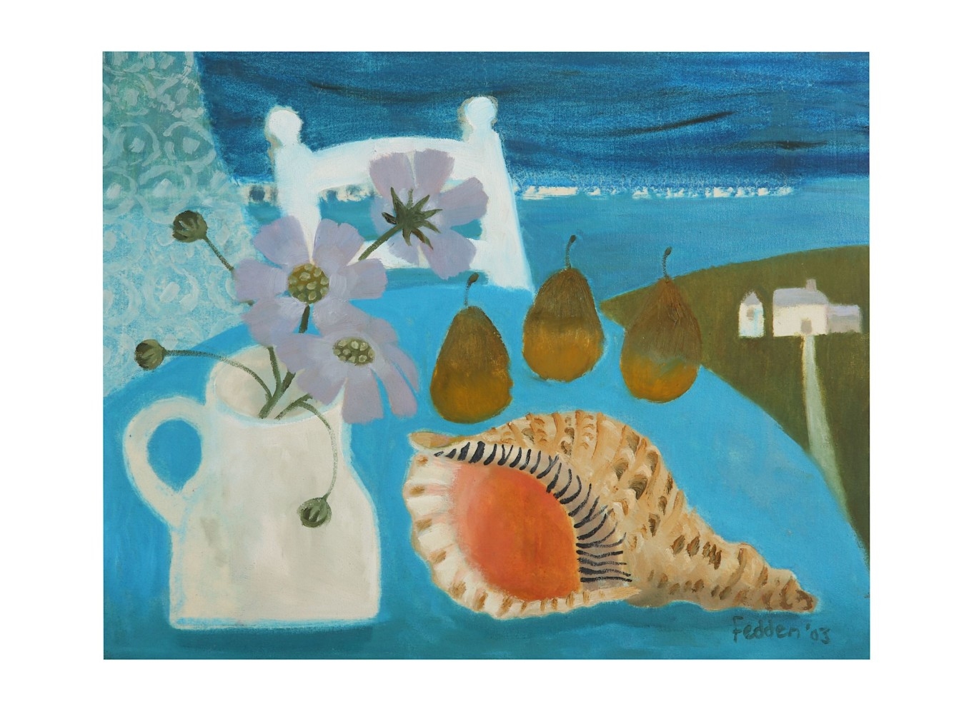 Mary Fedden | Still Life by the Sea (1998) | MutualArt