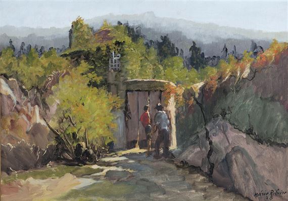 Mario Ribeiro | Paisagem com Figuras (1975) | MutualArt