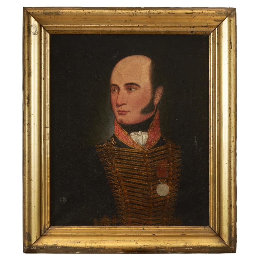 American School, 19th Century | Portrait of a European Officer with ...