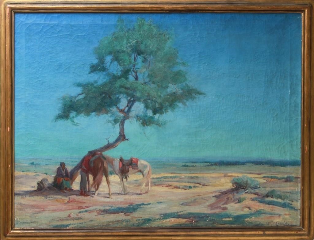 Gerald Cassidy | Southwest landscape horses and figure | MutualArt