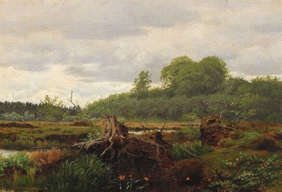 Hans Gabriel Friis | At the Outskirts of the Forest near Kjærstrup on ...