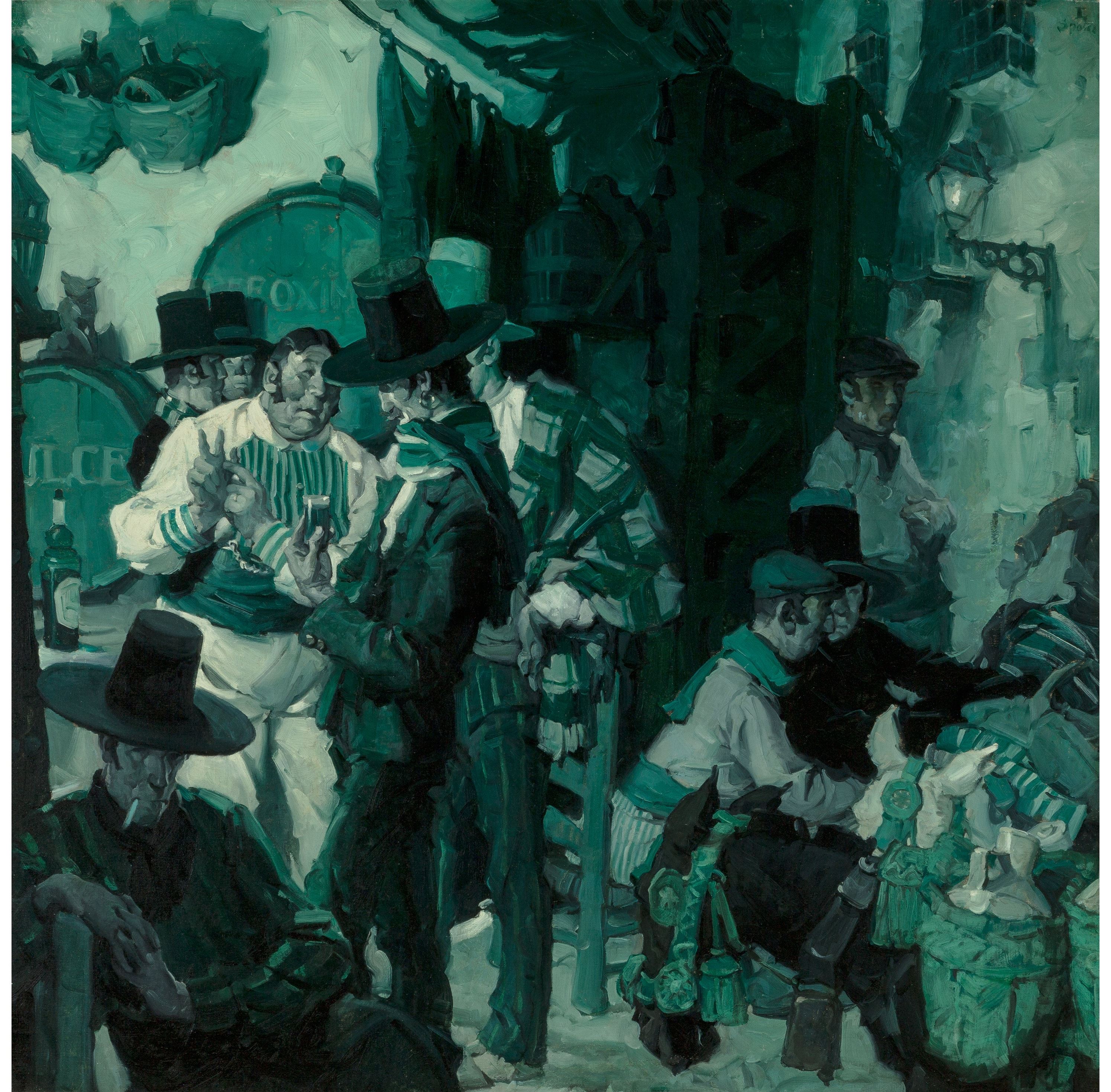 Walt Louderback | Third Avenue, Lower East Side (1922) | MutualArt