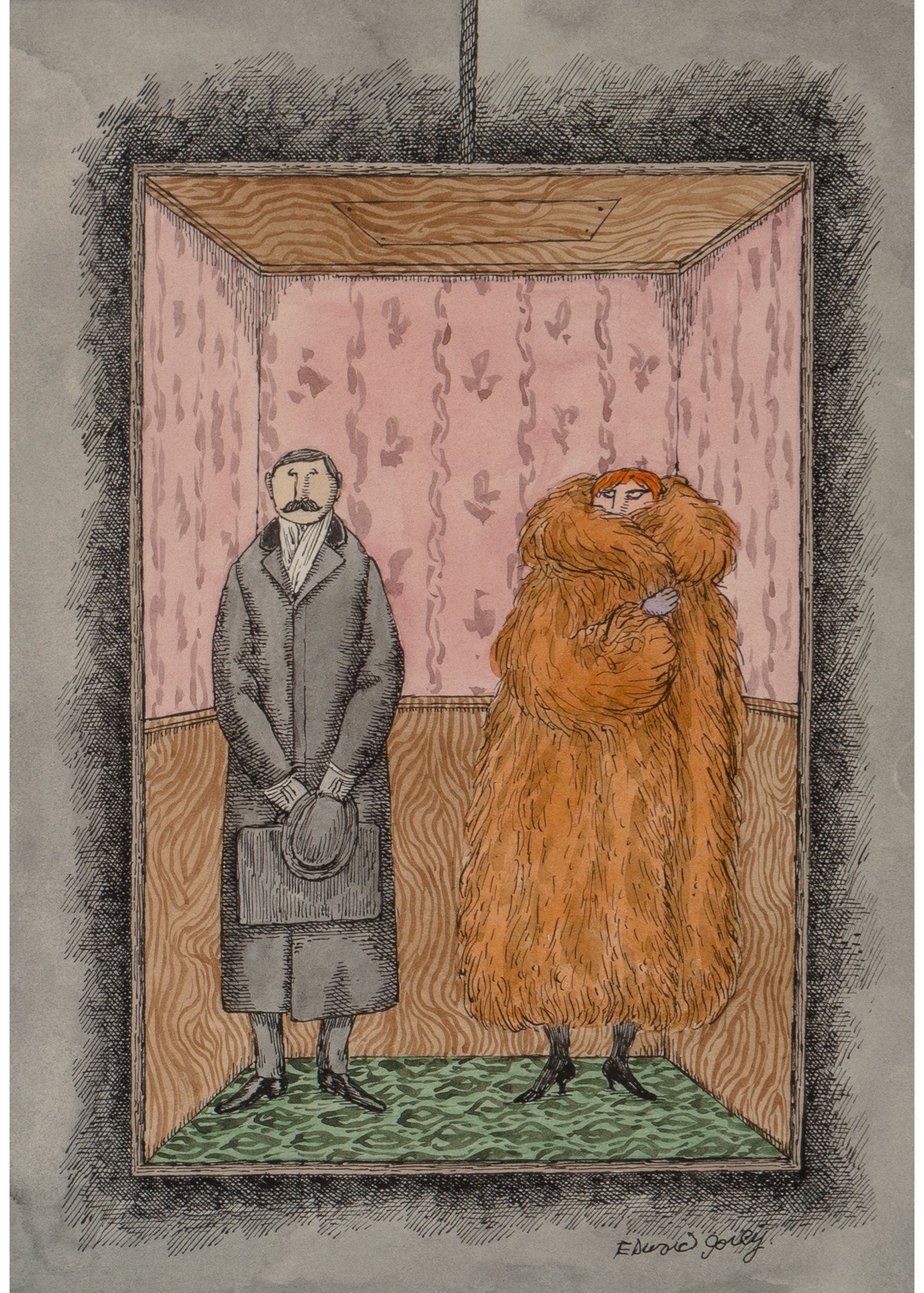Edward Gorey | Donna Anna. Costumed character illustration for the ...
