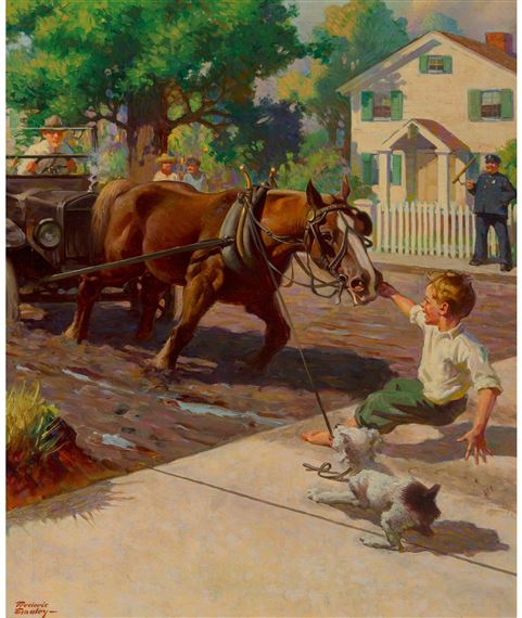 Frederic Stanley | Helping a Horse Out of the Mud | MutualArt