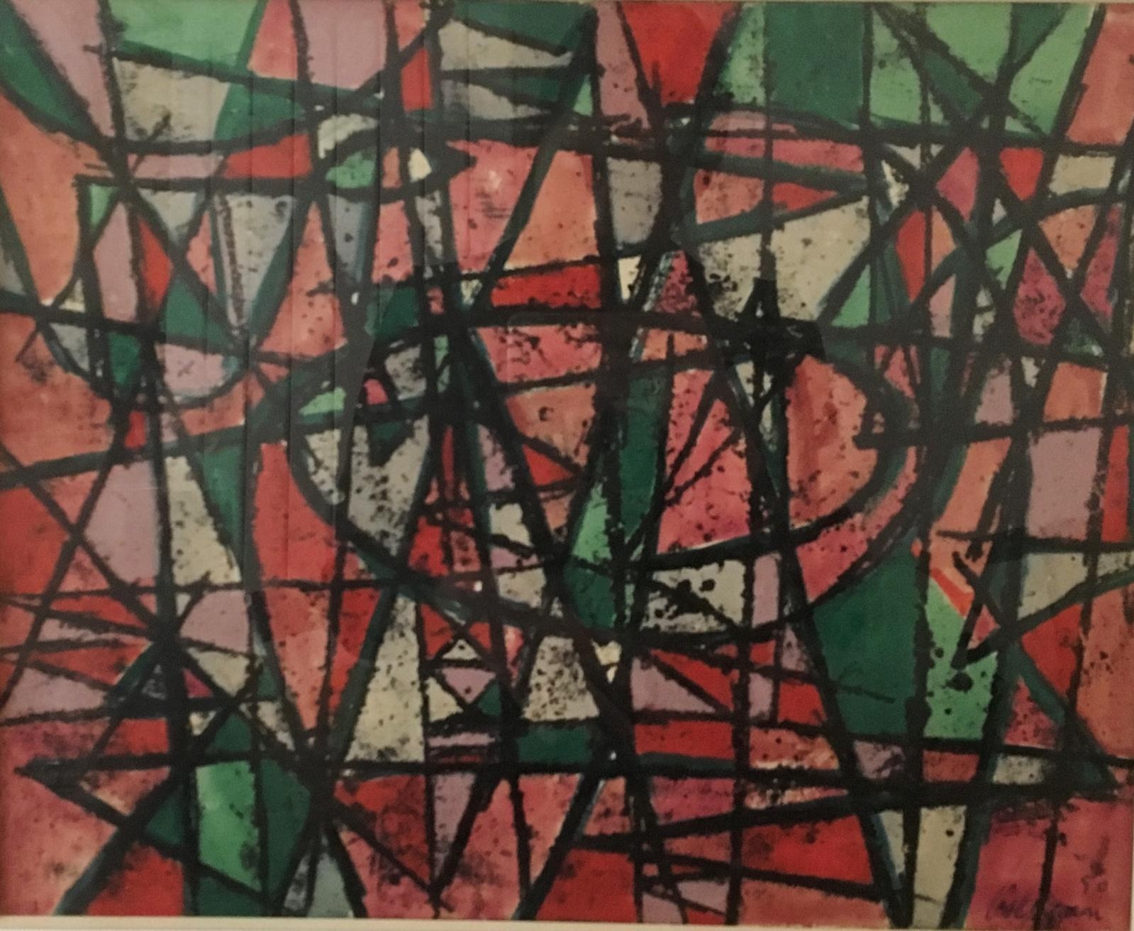 Georges Collignon | Abstract composition (1952) | MutualArt