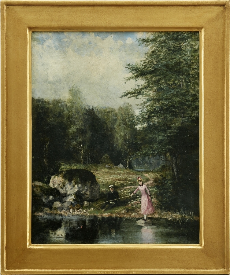 Emil Aberg | Visst nappar det - Kandidaten på fiskarfänge | MutualArt