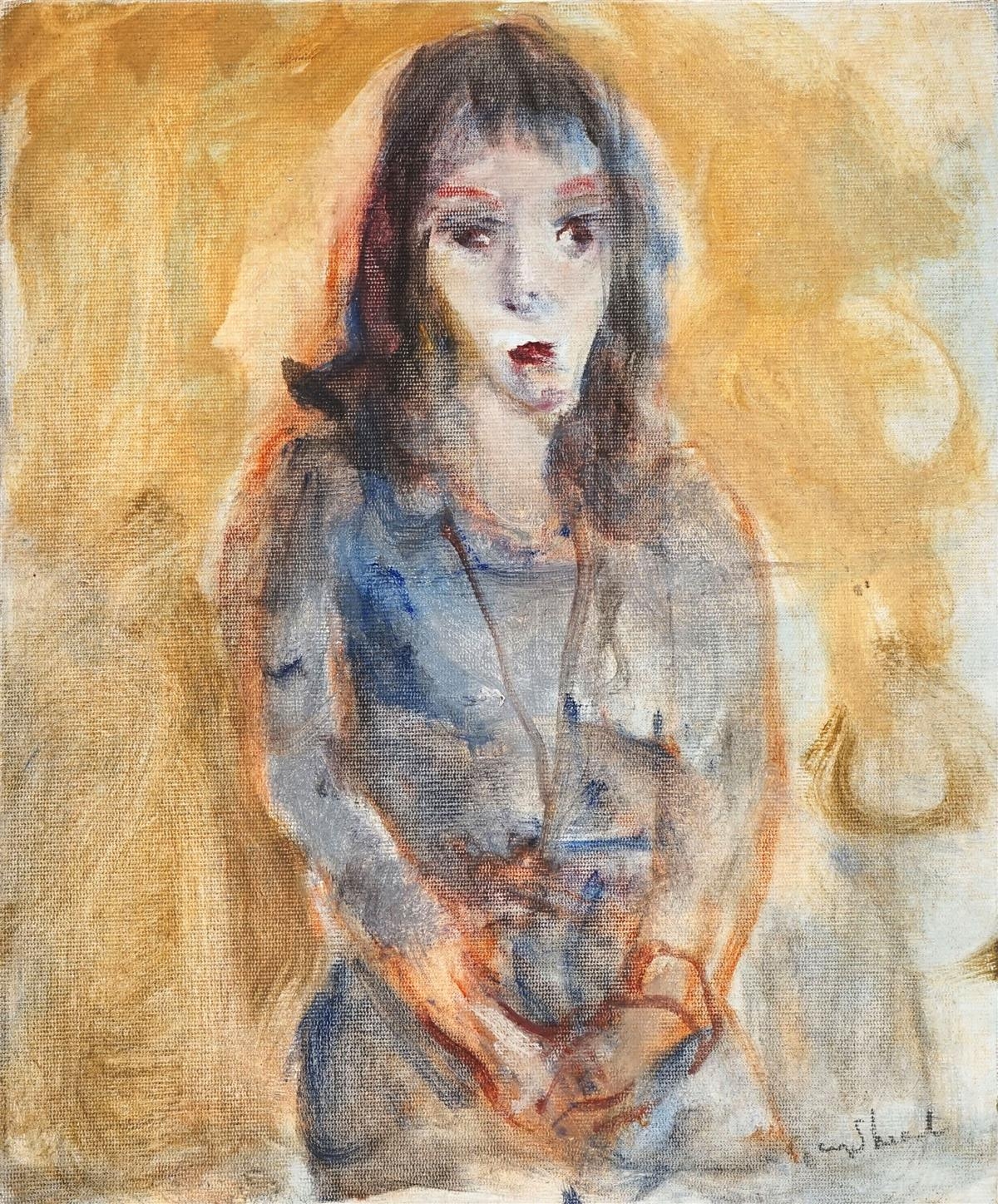 Garry Shead | Portrait of Sandra Guy | MutualArt