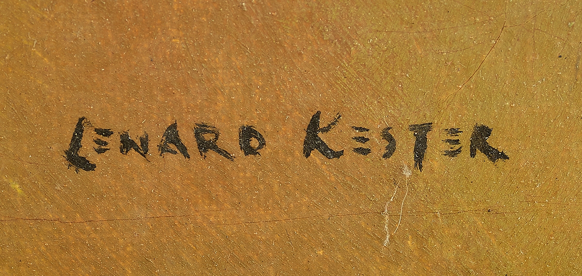 Lenard Kester | Clown Holding Balloons | MutualArt