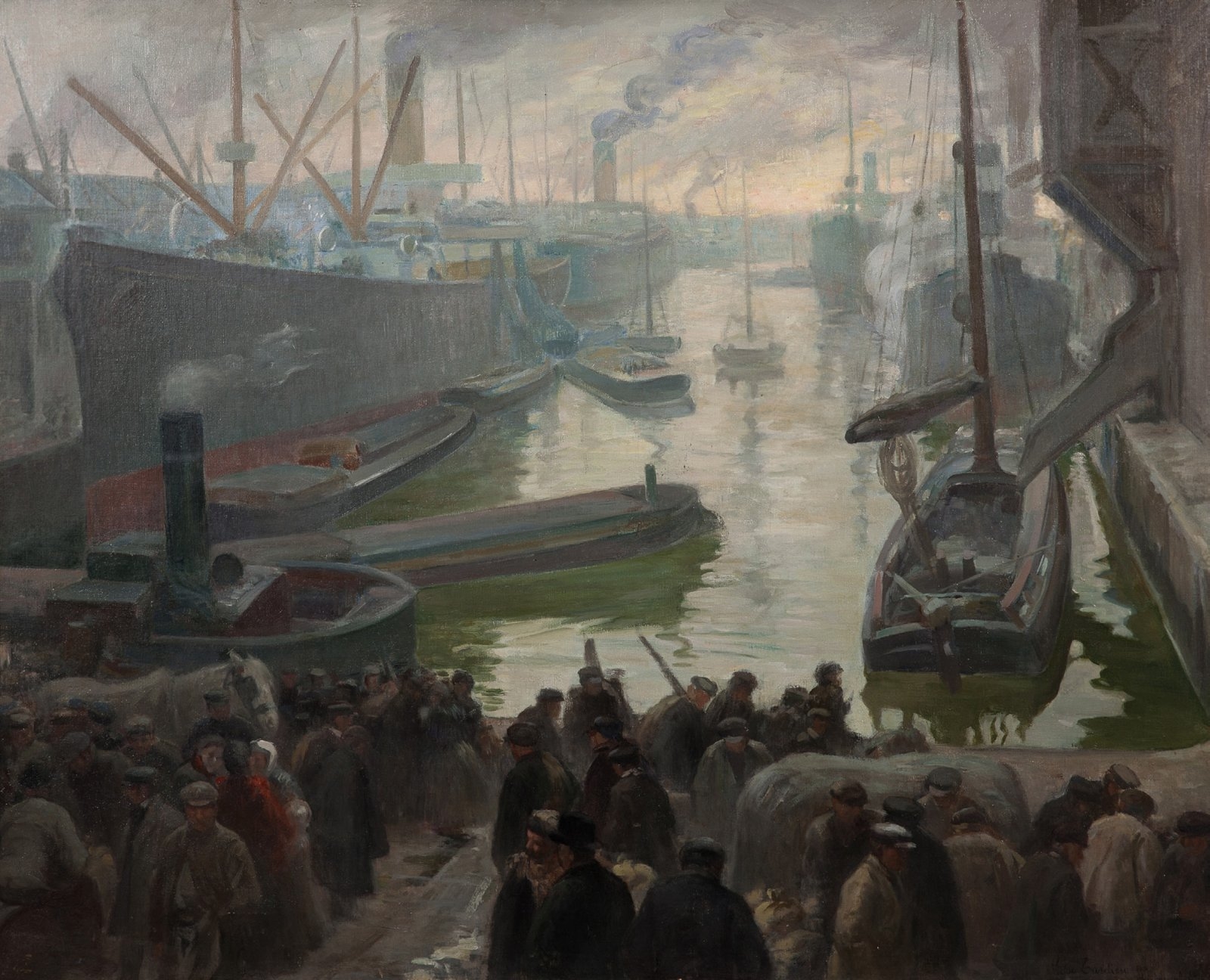 Victor Tardieu | Le Port de Liverpool (1904) | MutualArt