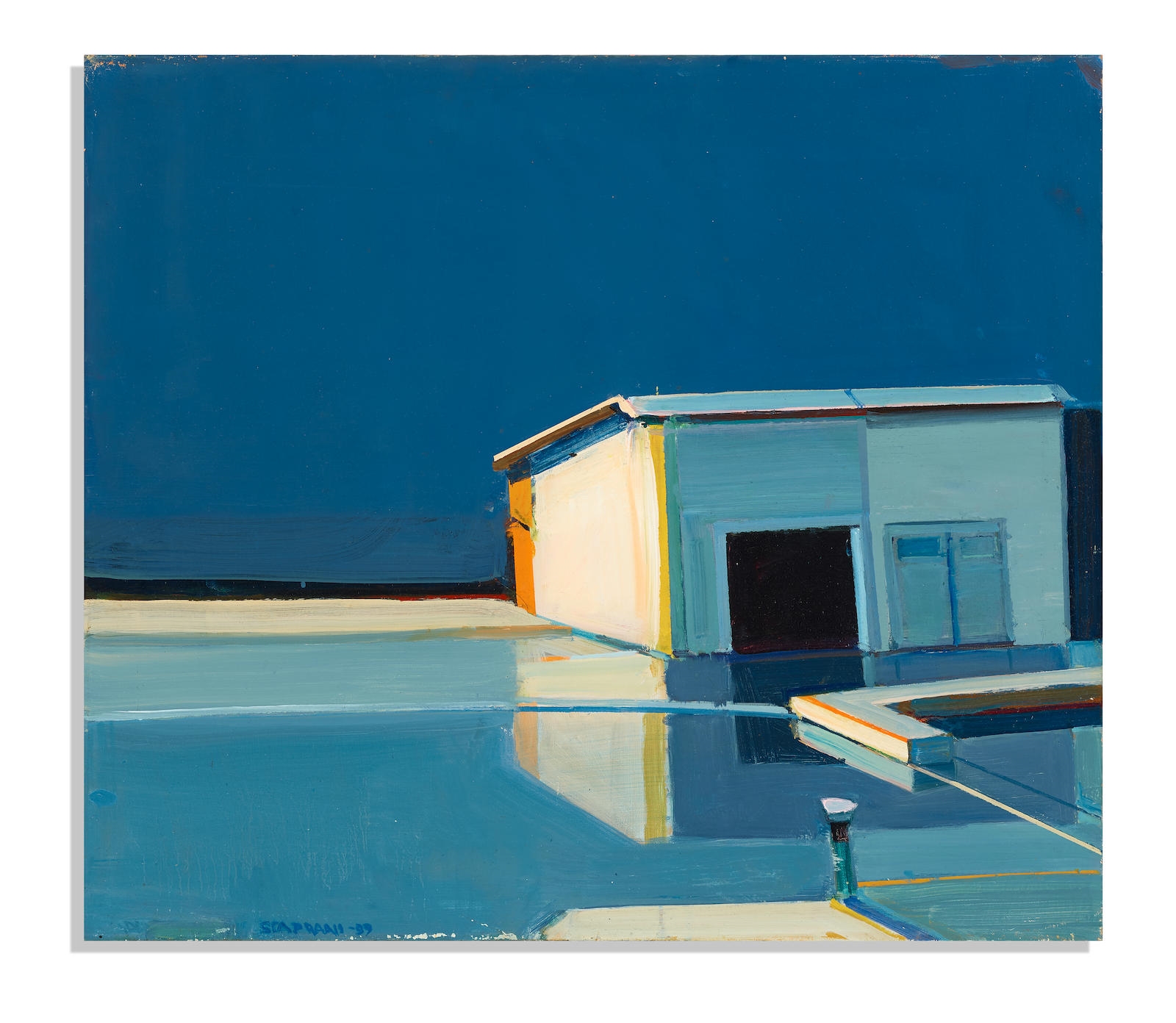Raimonds Staprans | Boat House in Blue | MutualArt